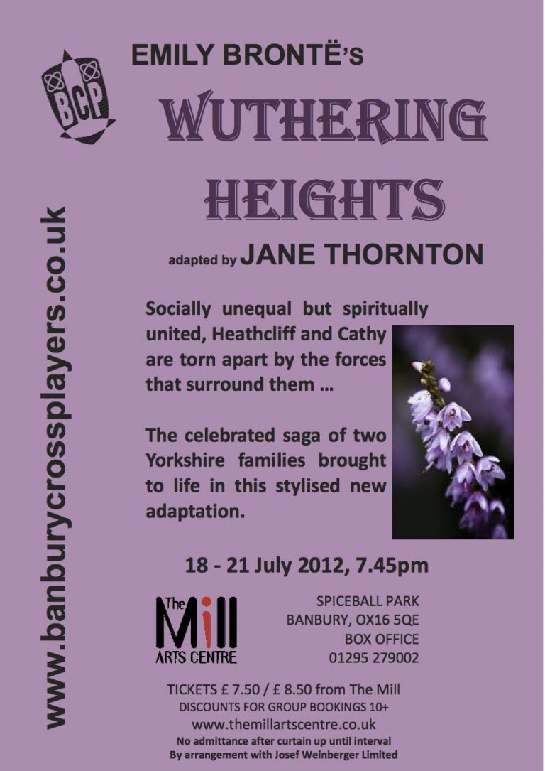 Wuthering Heights by Emily Brontë – Banbury Cross Players